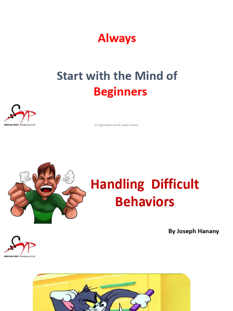 Handling Difficult Behaviors | PDF | Behavior