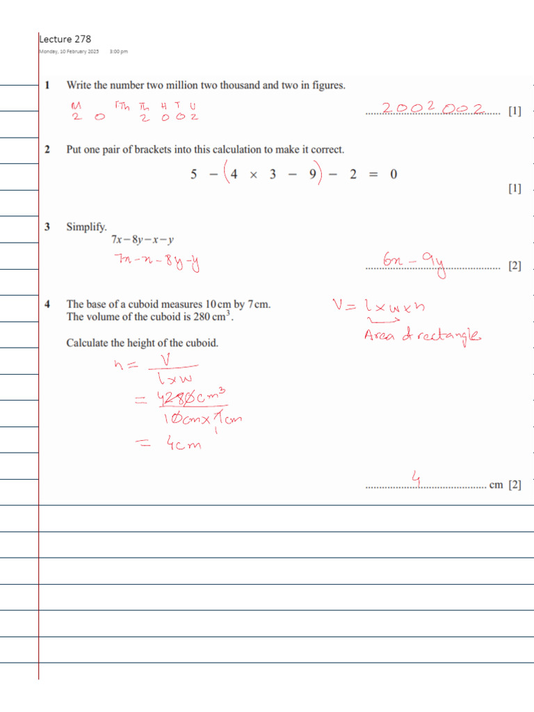 Math Past Paper Solved | PDF