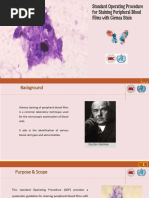 Giemsa Staining Procedure for Malaria | PDF | Staining