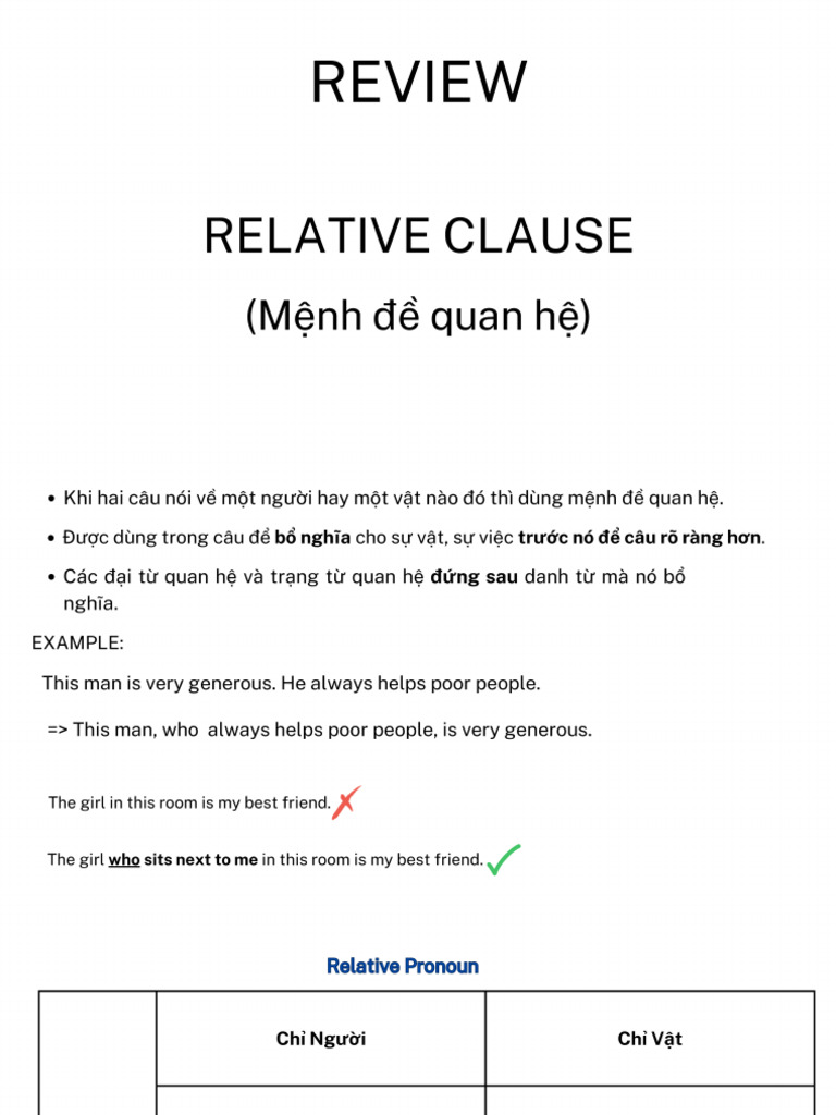 Relative Clause | PDF