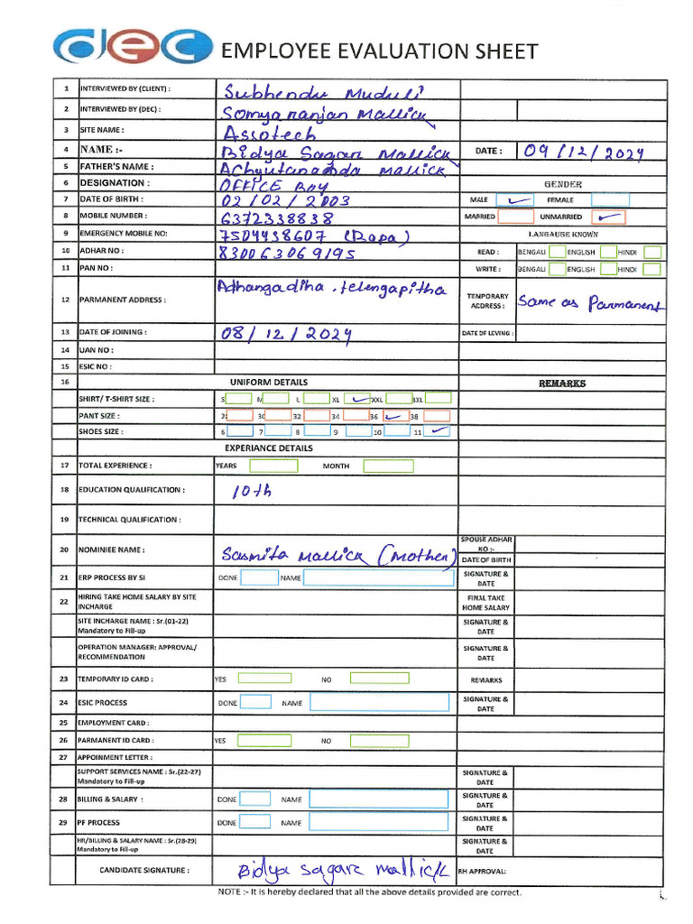 BIDYASAGAR MALLICK | PDF
