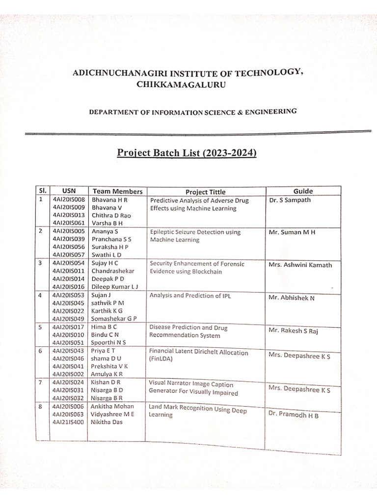 Project Work Phase -1 (18CSP77) | PDF