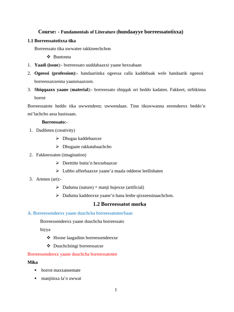 Fundamentals of Literature | PDF | Genres Of Poetry | Phonaesthetics