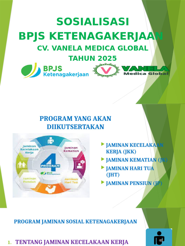 Presentasi Bpjs Ketenagakerjaan 2025 | PDF