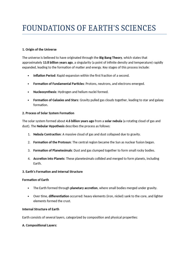 Foundations of Earth Sciences | PDF | Fault (Geology) | Earth
