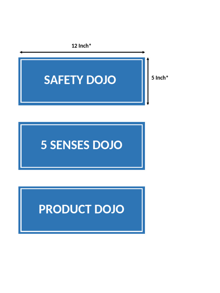 Dojo Room Identification Template | PDF