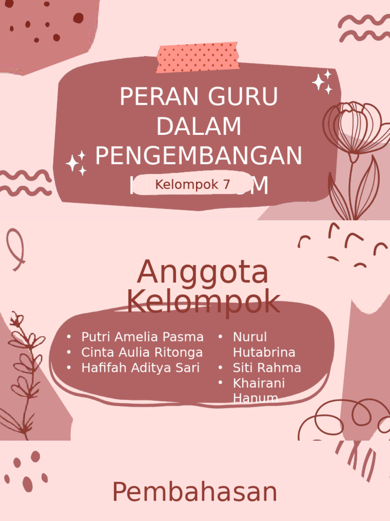 Peran Guru Dalam Pengembangan Kurikulum | PDF