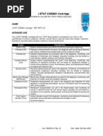 i-STAT CHEM8+ Cartridge Overview | PDF | Kidney | Medical Specialties
