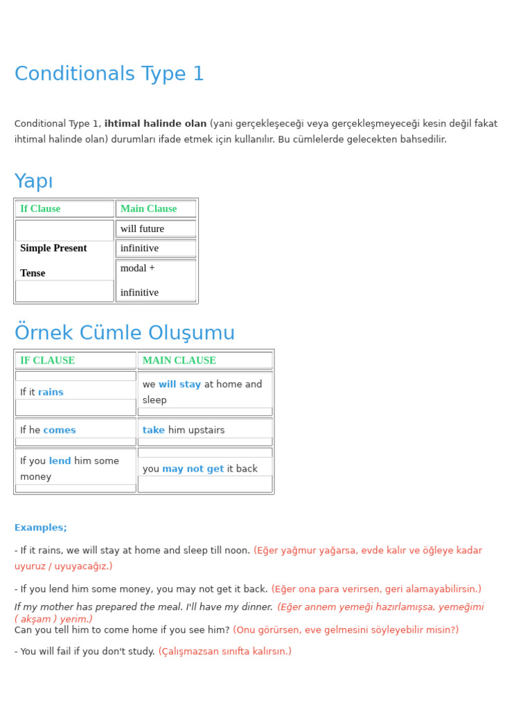 Conditional Type 1 | PDF