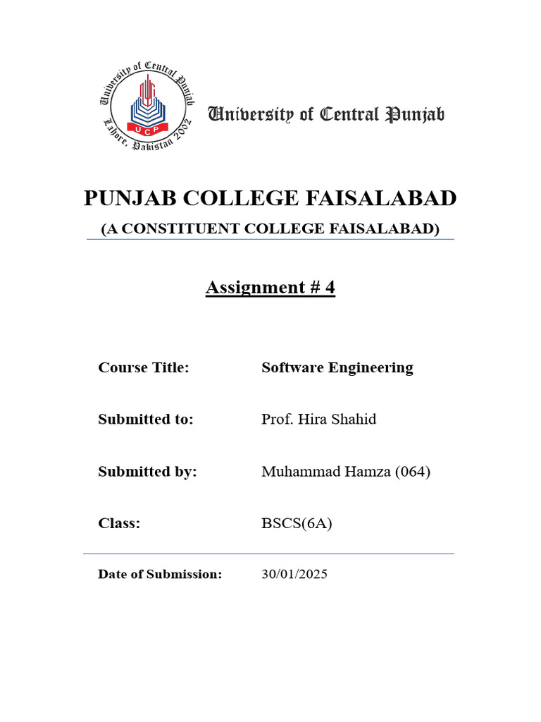 SE-4 Muhammad Hamza | PDF | Cost–Benefit Analysis | Return On Investment