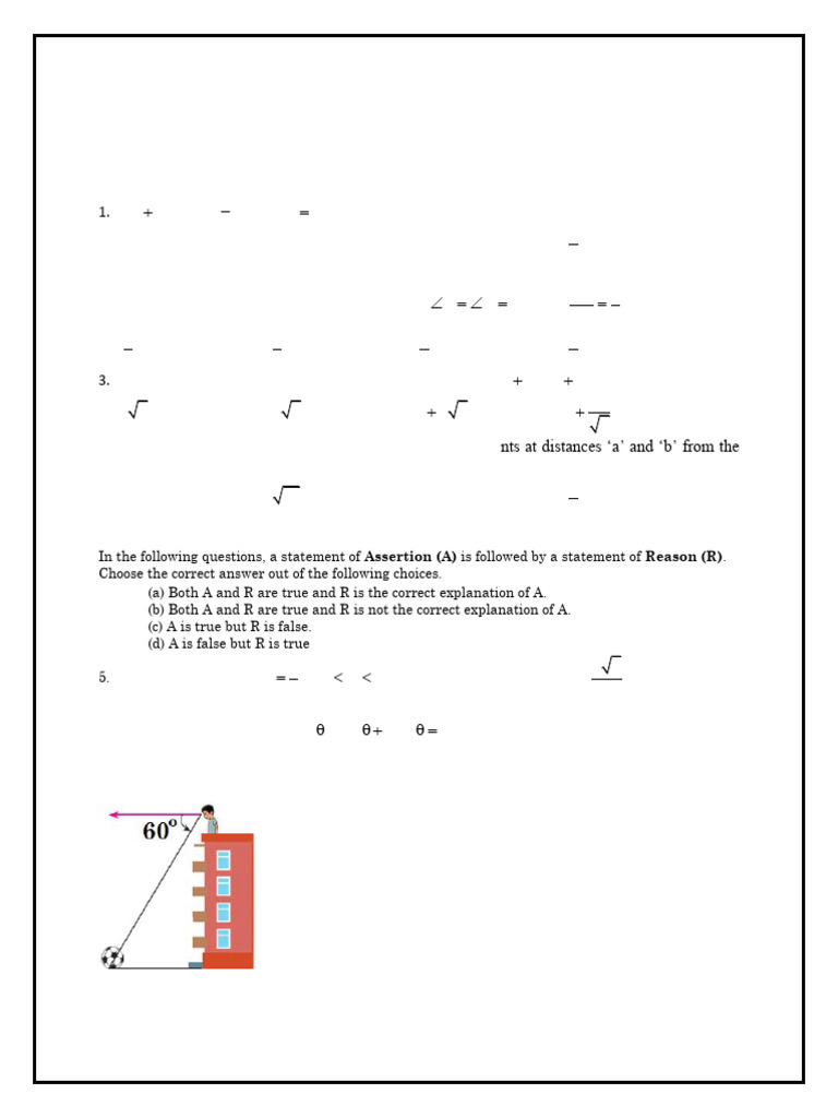 Class 10 Trigonometry Assignment | PDF | Trigonometry | Antenna (Radio)