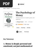 The Psychology of Money | PDF | Cognition | Behavioural Sciences