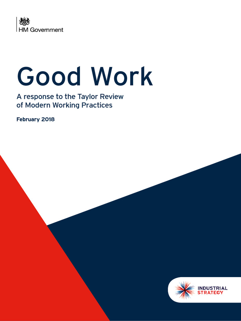 180206_BEIS_Good_Work_Report | PDF | Employment | Labour Economics