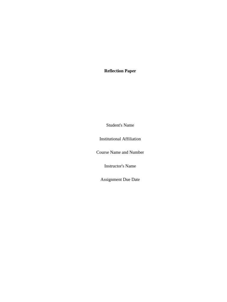 #7541597 Reflection Paper | PDF | Disciple (Christianity) | Mentorship