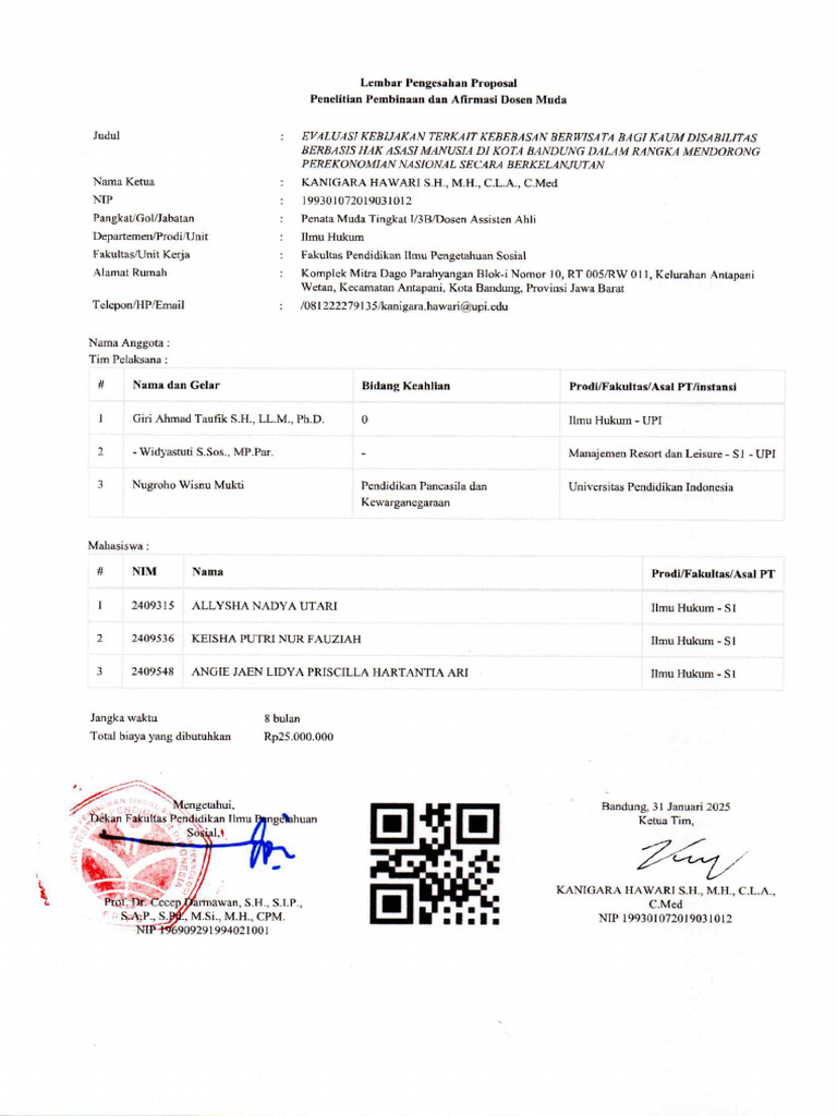 Lembar Pengukuhan Kanigara | PDF