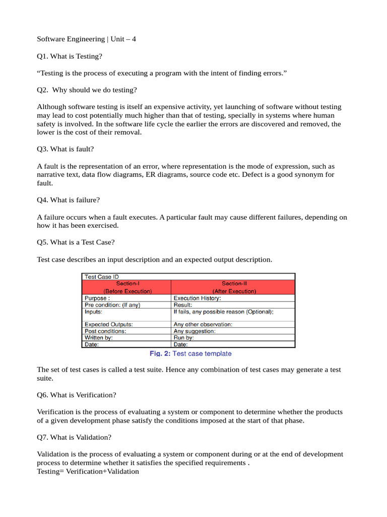 Unit 4 Testing Operating System Sem 5 Pdf Software Testing Unit 6663