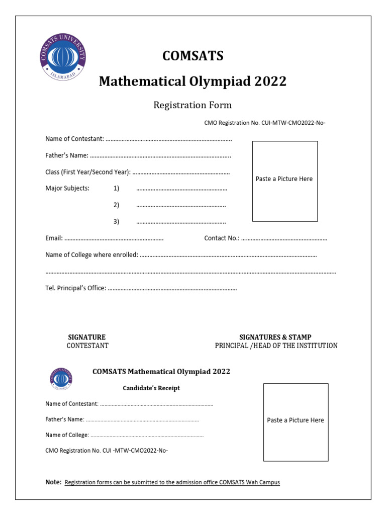 Registration Form | PDF