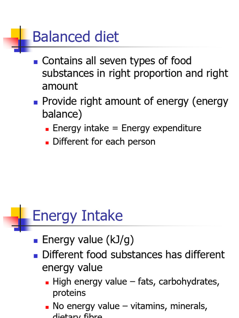 Chapter 3 Balanced Diet Revision | PDF | Food Energy | Diet (Nutrition)
