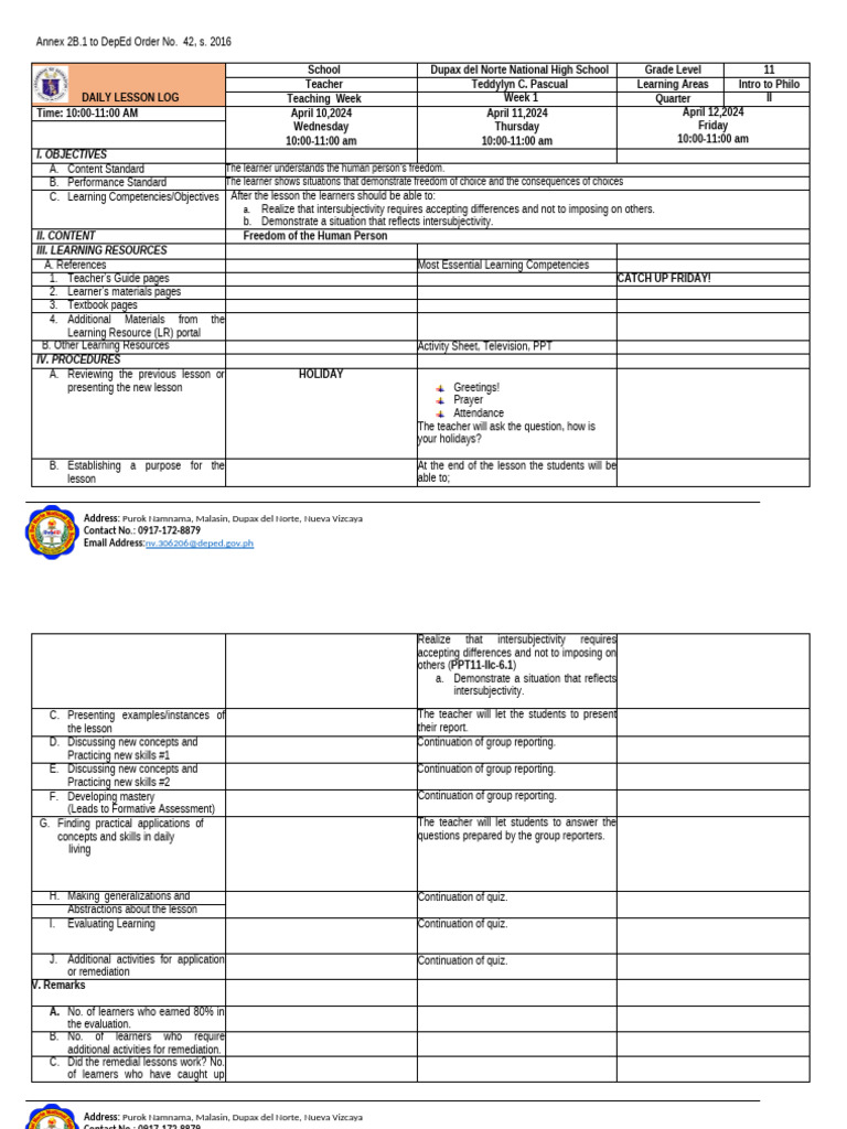 Q4-DLL-week-2 | PDF | Human Communication | Cognition