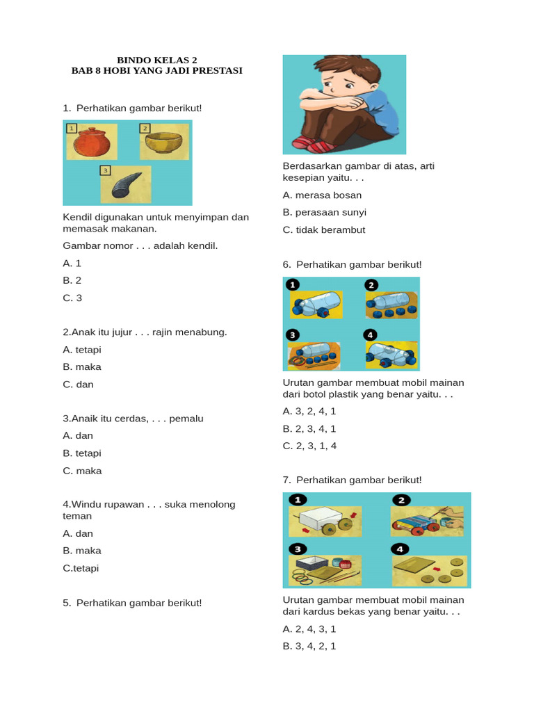 KELAS 2 BINDO BAB 8- Copy | PDF