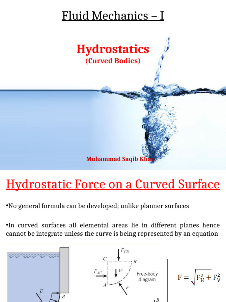 Lec-4(c) - Hydrostatics Curved Bodies [Autosaved] | PDF | Continuum Mechanics | Mechanical ...
