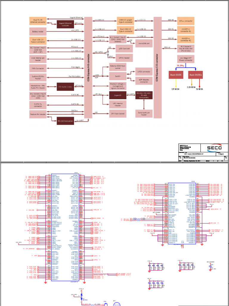 C30 - Carrier COM EXPRESS 3.5" Schematic | PDF | Office Equipment | Stationery