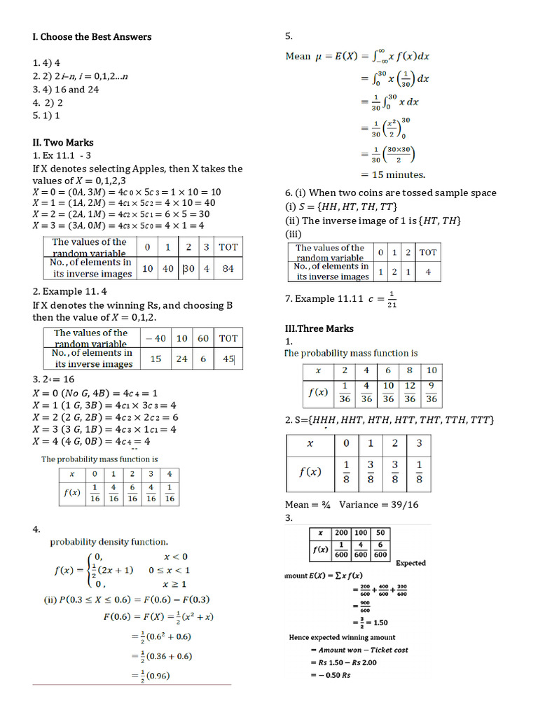 12 Chapter 11 11.1 - 11.4 Test Key | PDF