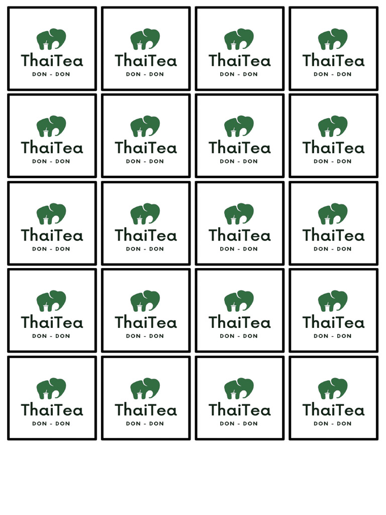 STIKER THAI TEA | PDF