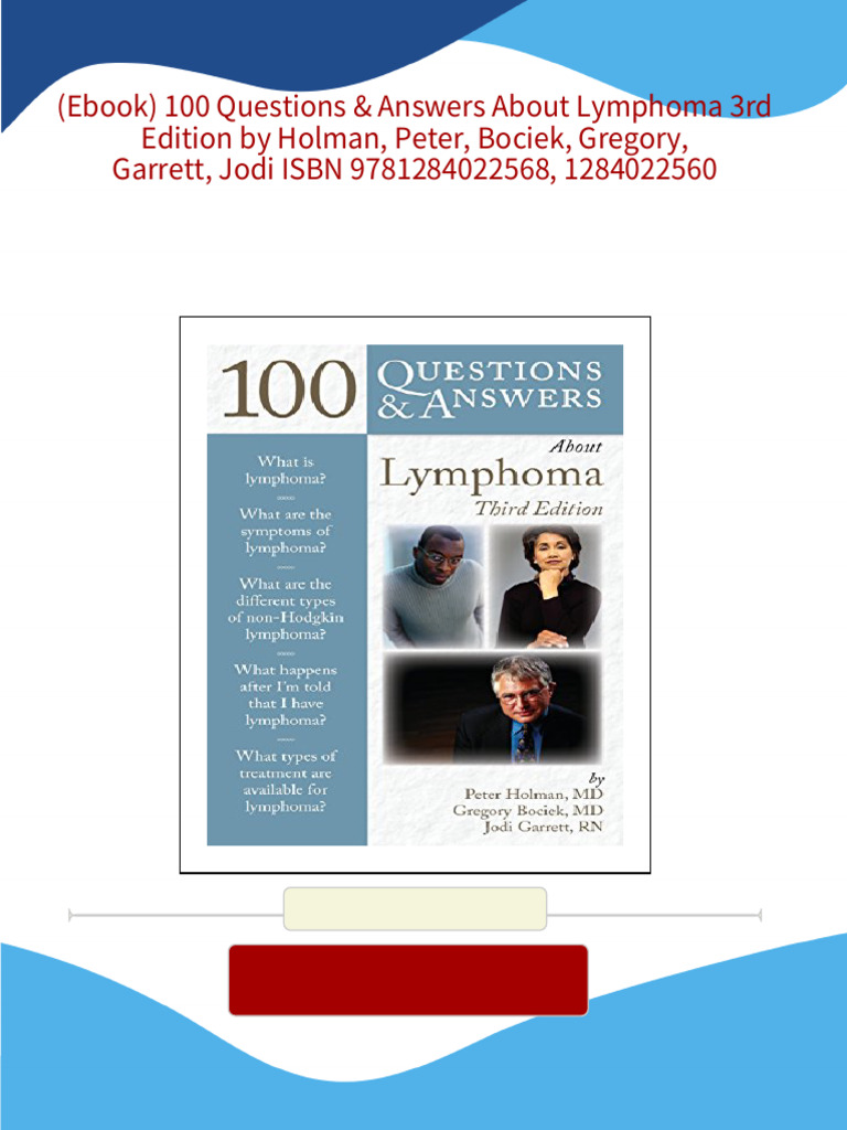 (Ebook) 100 Questions & Answers About Lymphoma 3rd Edition by Holman ...