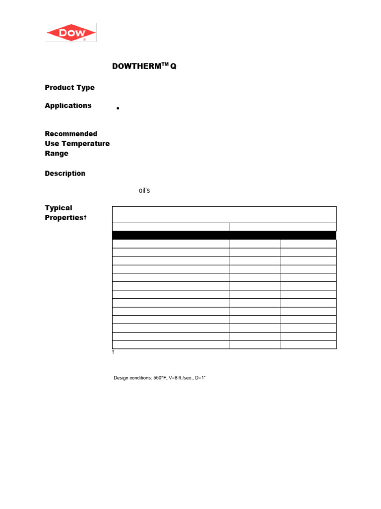 Dowtherm | PDF | Viscosity | Liquids