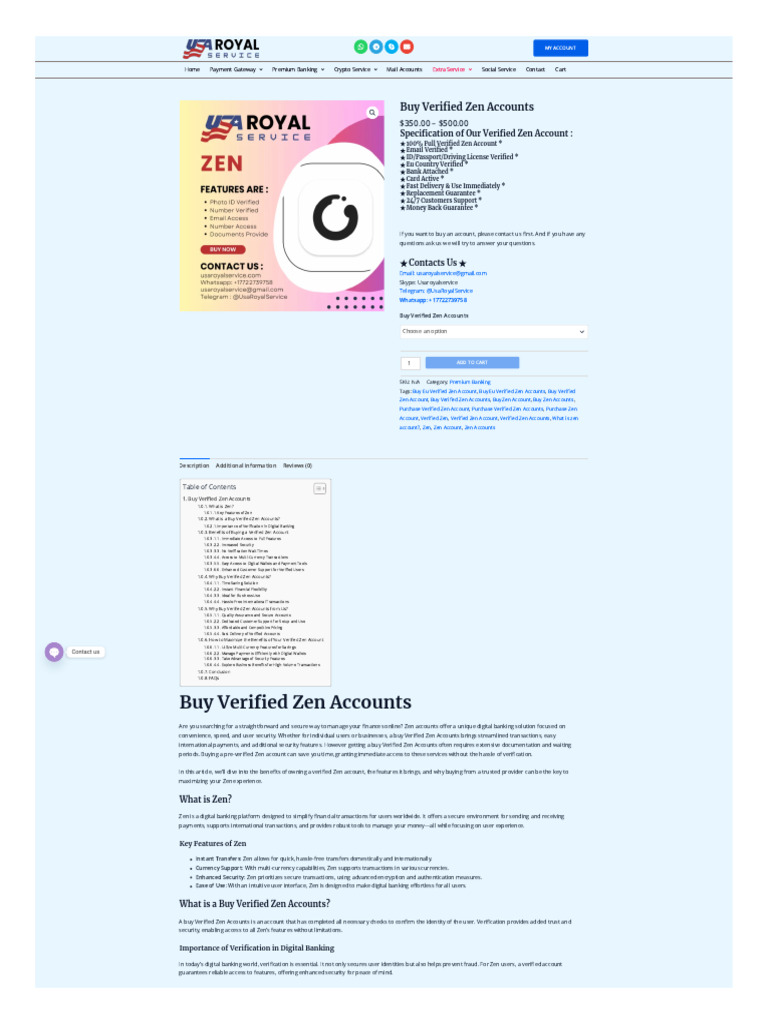 Buy Verified Zen Accounts | PDF | Banks | Computing