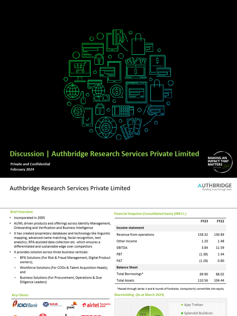 Authbridge Brief Profile | PDF | Business