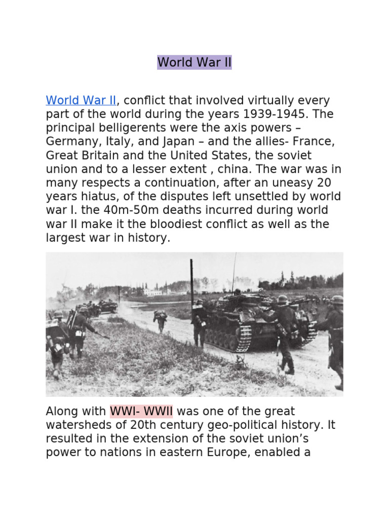 WWII | PDF