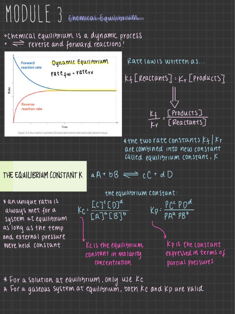 Module 3 | PDF | Chemical Equilibrium | Stoichiometry