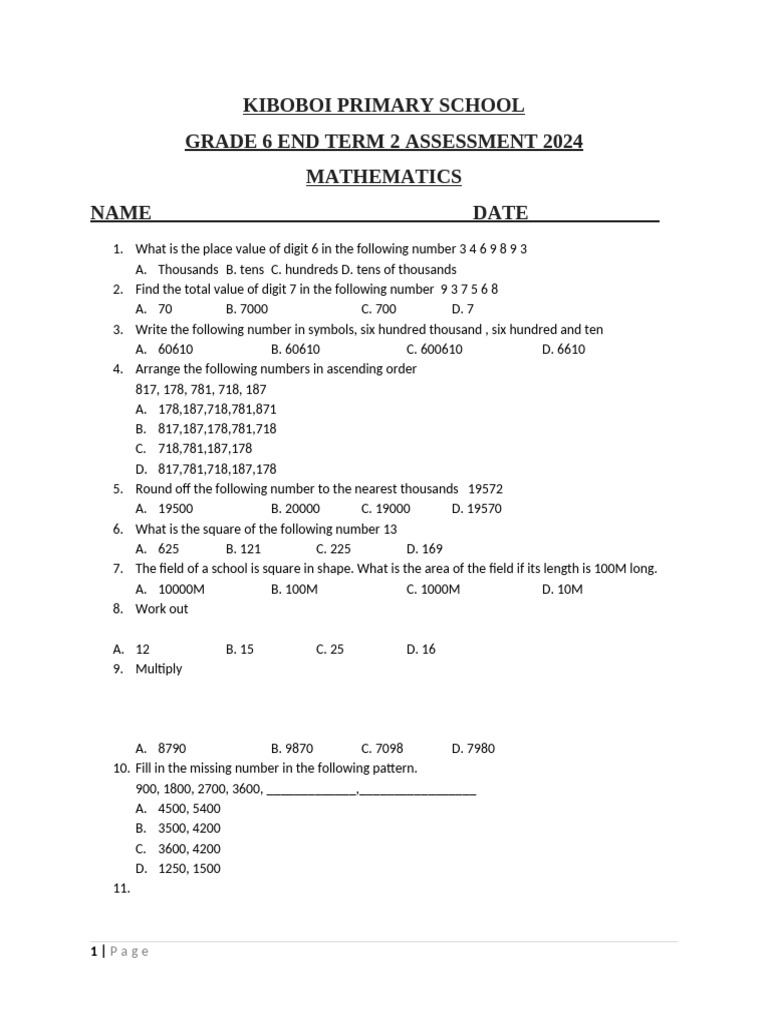 grade 6 maths | PDF | Litre | Mathematical Notation
