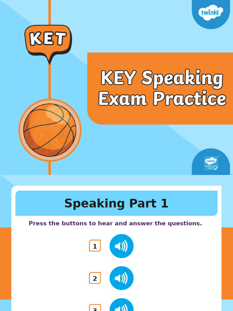 KEY Speaking Exam | PDF