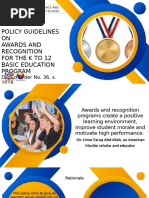 Awards and Recognition - DepEd Order 36, S. 2016 | PDF | Learning | Science