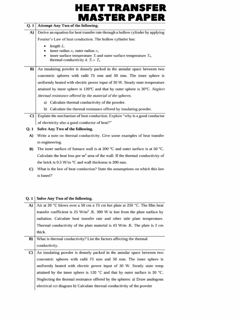 Heat Transfer Master Paper | PDF