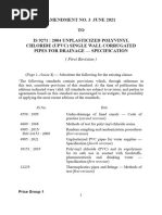 (Fifth Revision) : Amendment No. 2 April 2022 TO Is 4984: 2016 ...