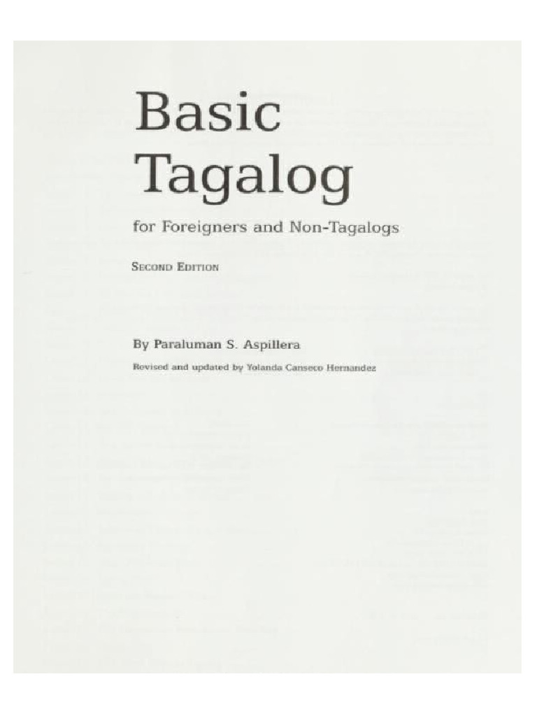 Basic Tagalog (2) - Output | PDF