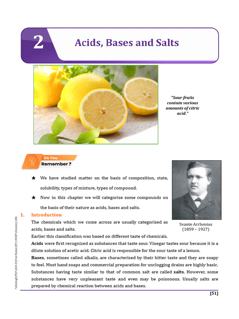 acid+bases+and+salts | PDF | Acid | Sodium Chloride