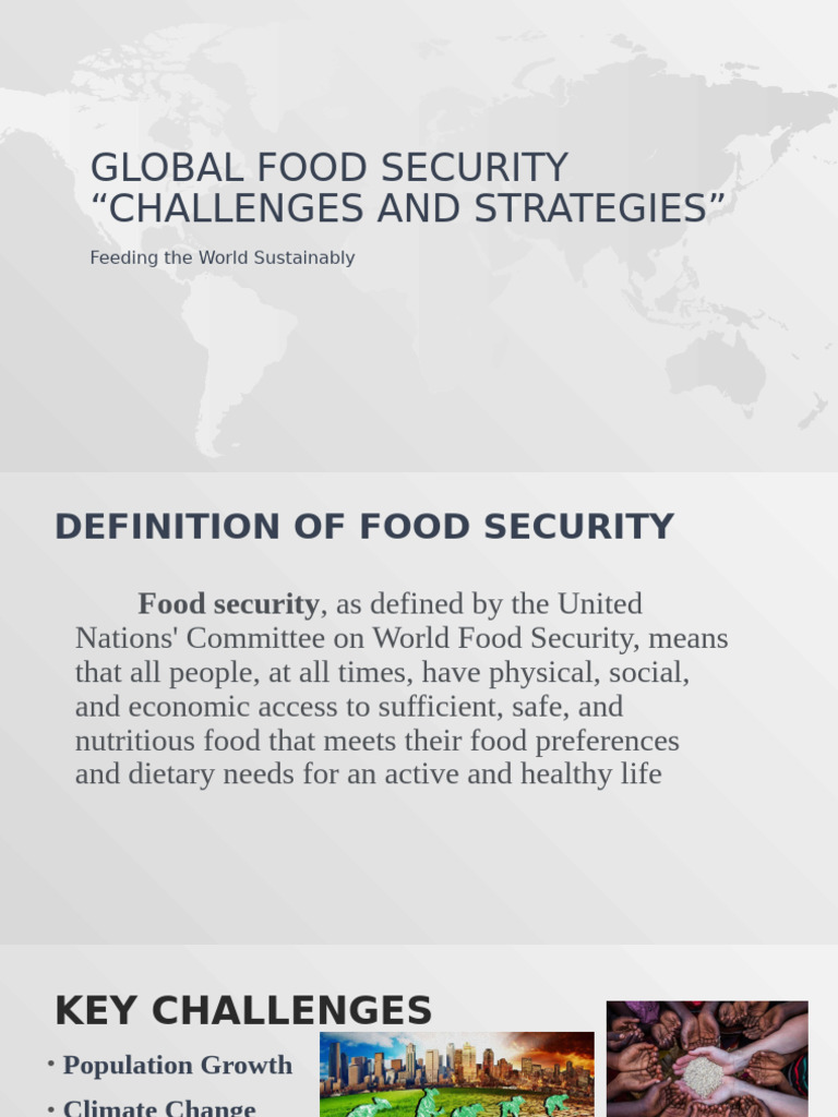 Global Food Security | PDF | Food Security | Agriculture