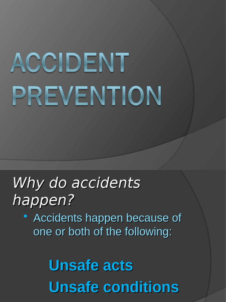 Accident Prevention | PDF | Hazards | Safety