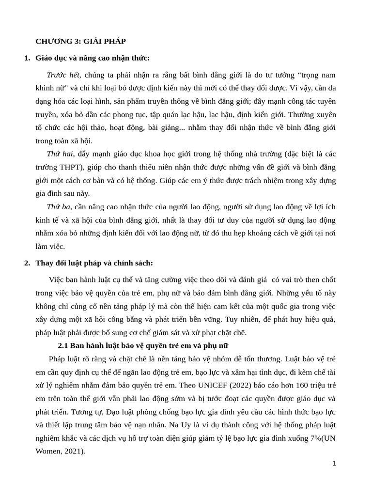 TIỂU LUẬN PTBV | PDF