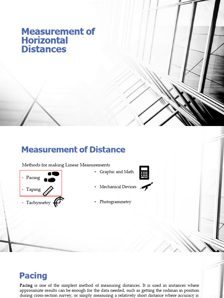 2 - Horizontal Measurements | PDF | Surveying | Applied And ...