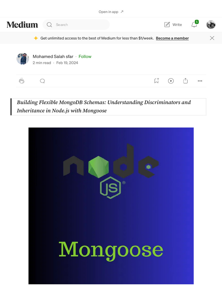 Building Flexible MongoDB Schemas - Understanding Discriminators and Inheritance in Node - Js ...