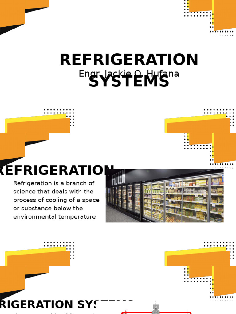 Refrigeration System - PPT 1 | PDF | Refrigeration | Refrigerator