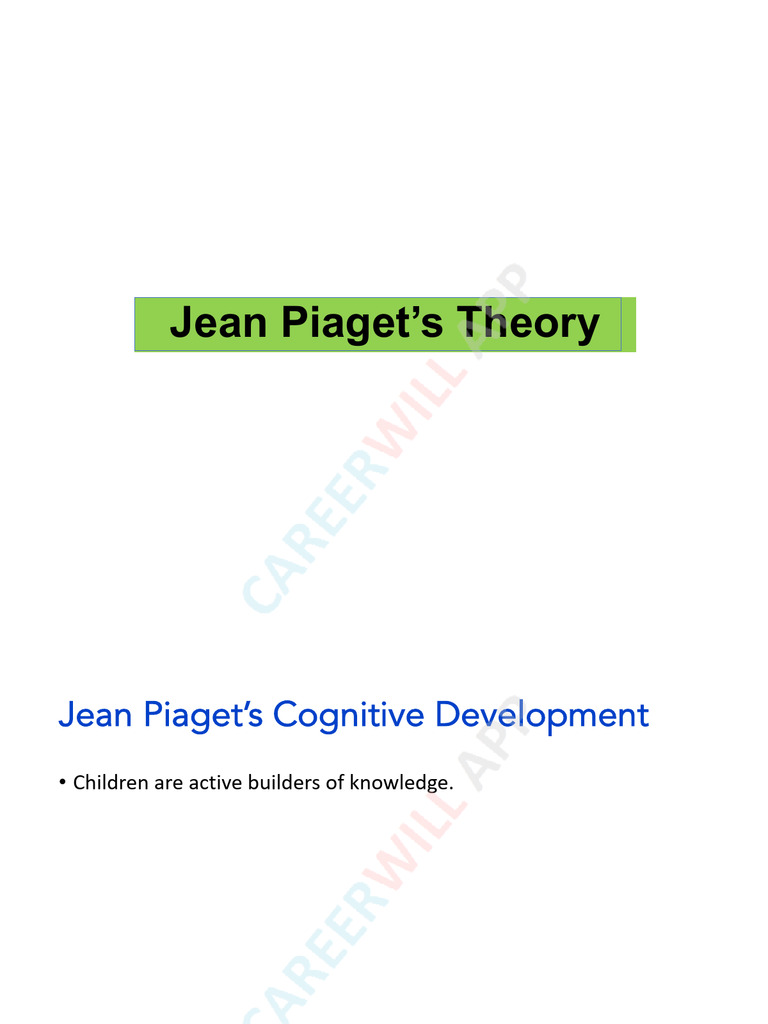 Jean Piaget | PDF