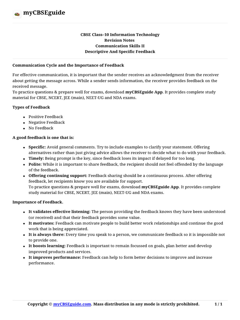 10 It Communication Skills Notes05 | PDF | Communication | Human ...