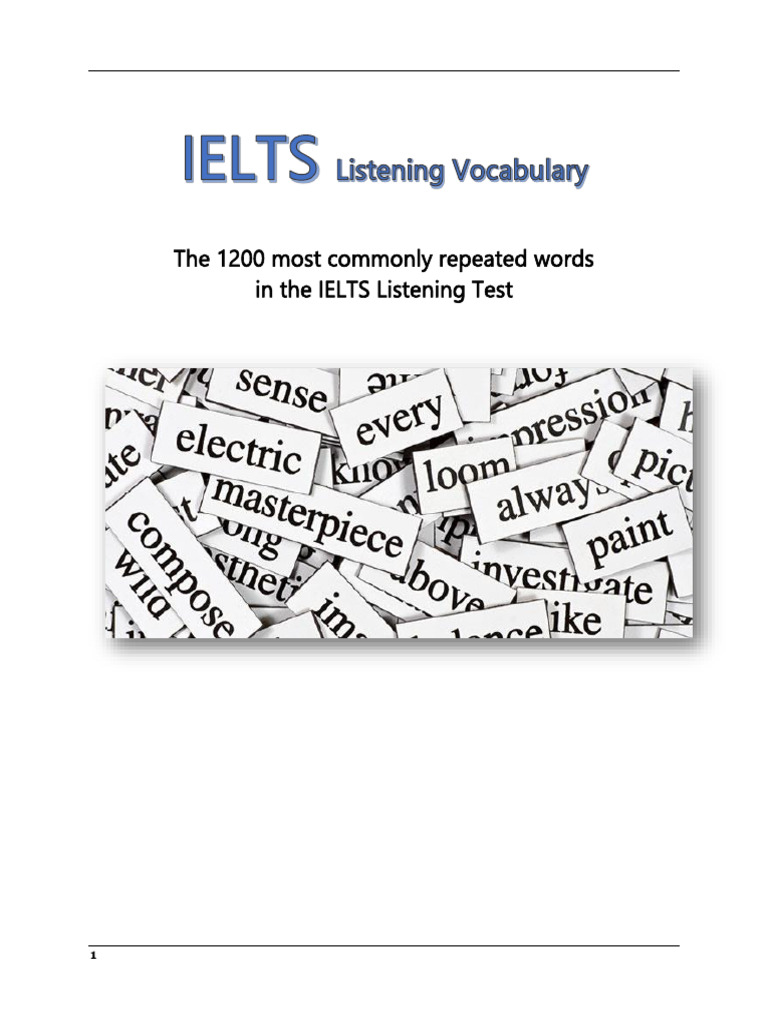 IELTS Listening: 1200 Key Vocabulary Words | PDF | Apartment | Plants